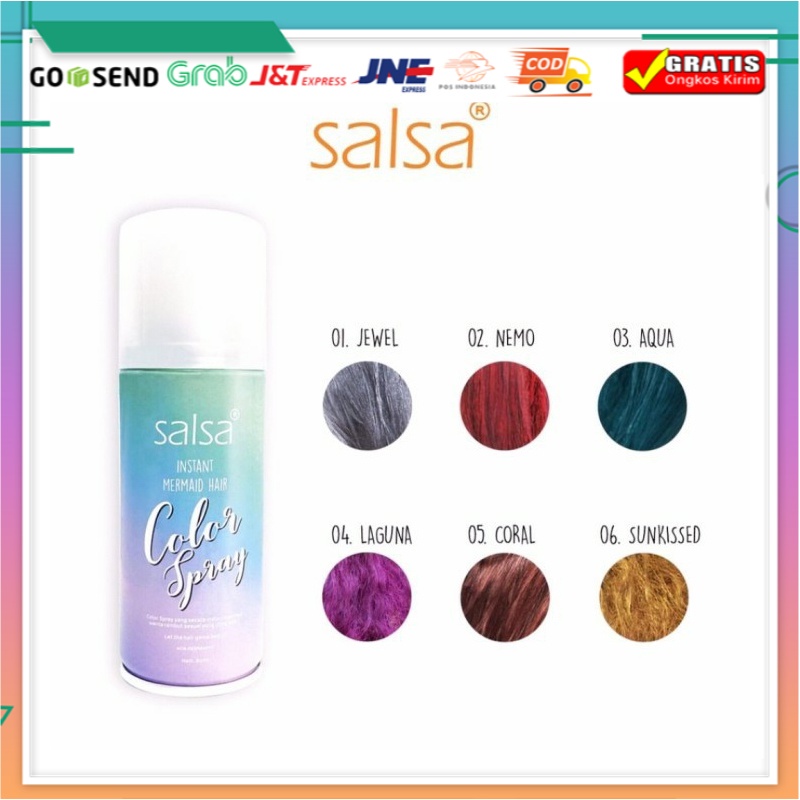Jual SALSA Instant Mermaid Hair Color Spray - Semir Rambut Temporary ...