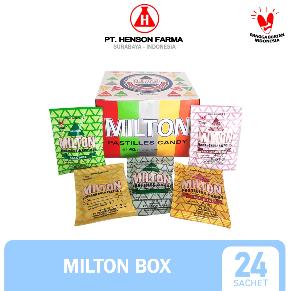 Jual Milton Pastilles Box Isi 24 Sachet 5 Varian Rasa Indonesia|Shopee ...