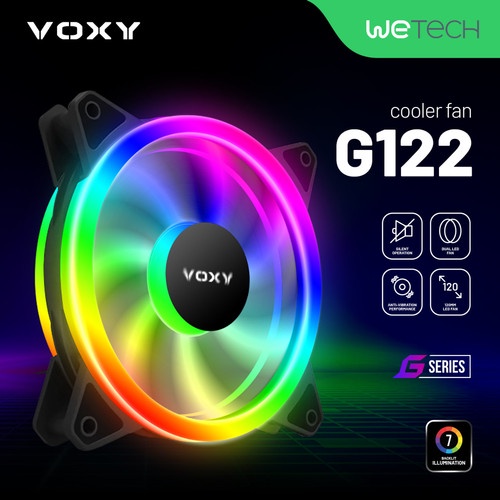 Jual fan casing gaming RGB LED v 122. fan casing RGB LED. kipas cpu ...