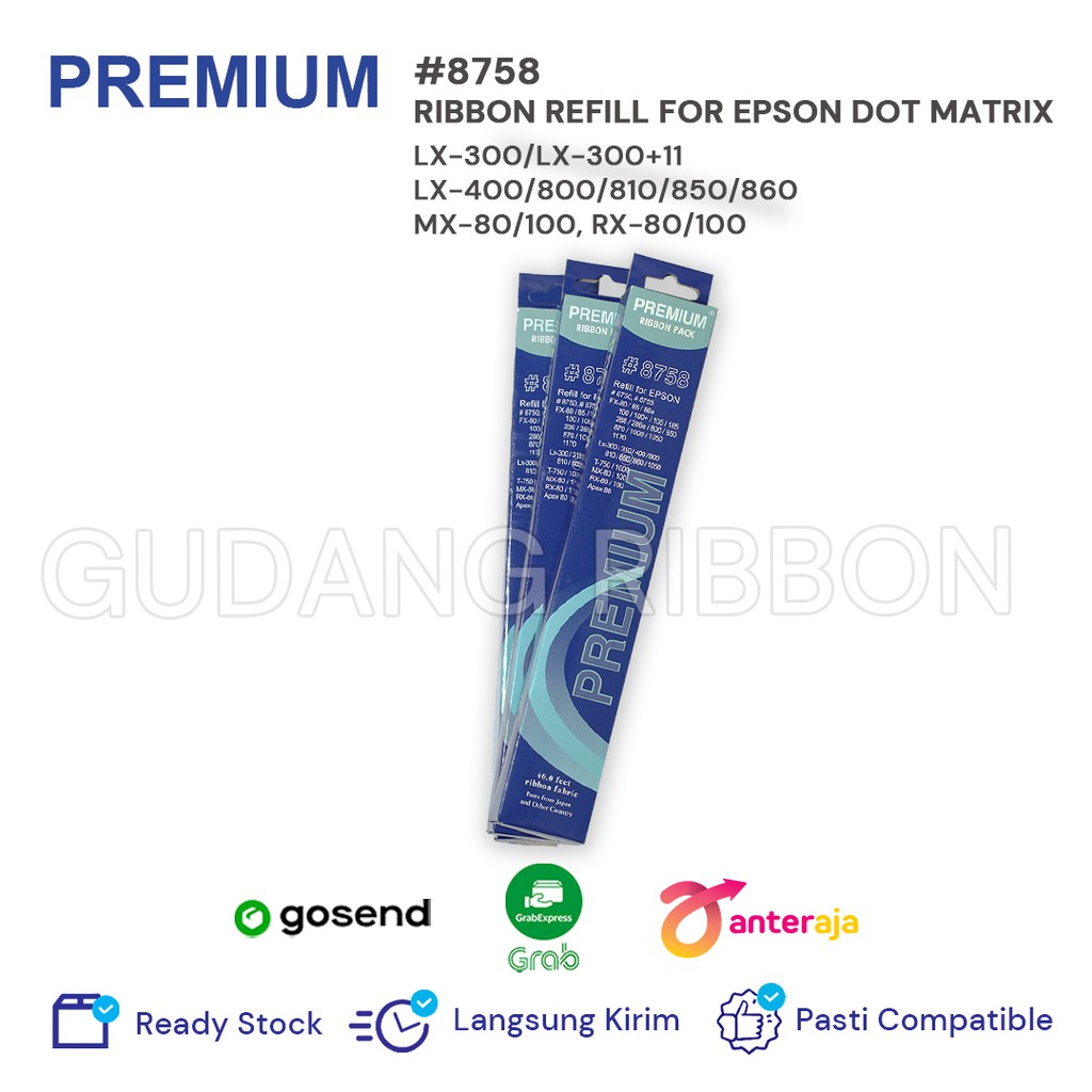 Jual PREMIUM REFILL RIBBON #8758 (EPSON) | Shopee Indonesia