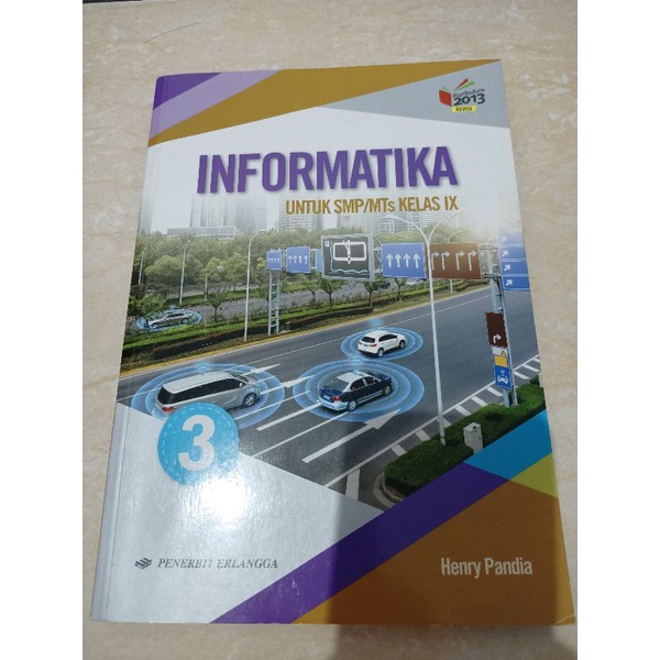 Jual Buku Cetak Informatika kelas 9 / kelas 3 SMP Erlangga | Shopee Indonesia