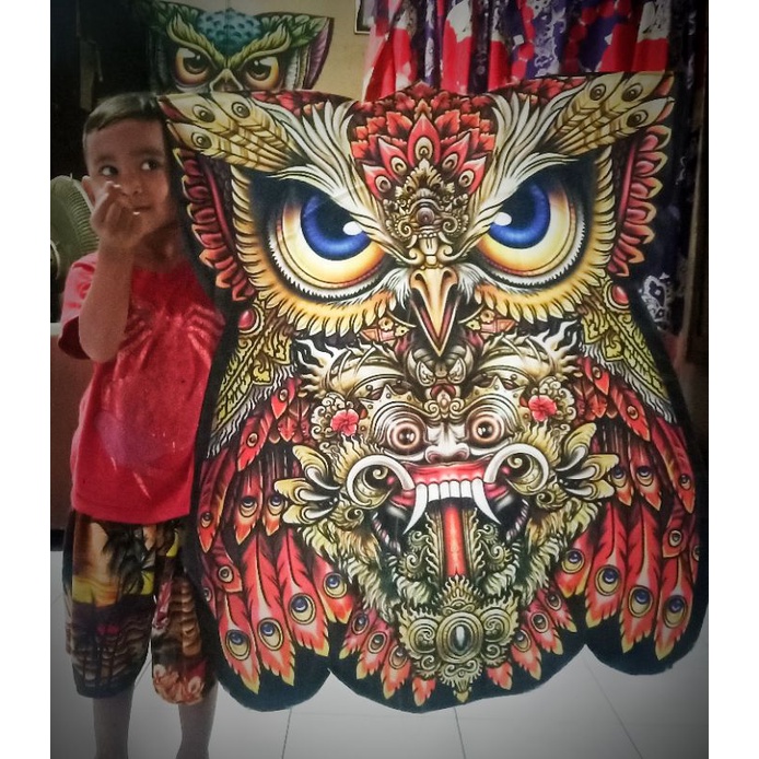 Jual layangan celepuk burung hantu fiber rangde bali knock downt /lipat ...