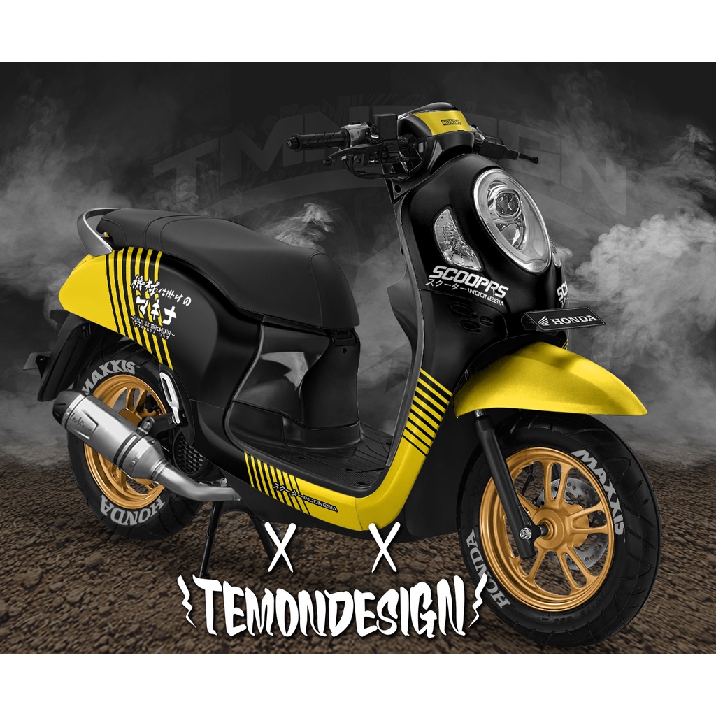 Jual Decal Scoopy full body Full Blok Decal Scopy Dekal New Fi Baru ...