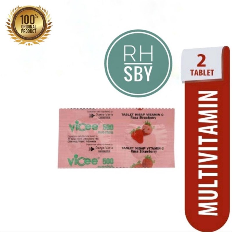 Jual Vicee Rasa Strawberry 1strip | Shopee Indonesia