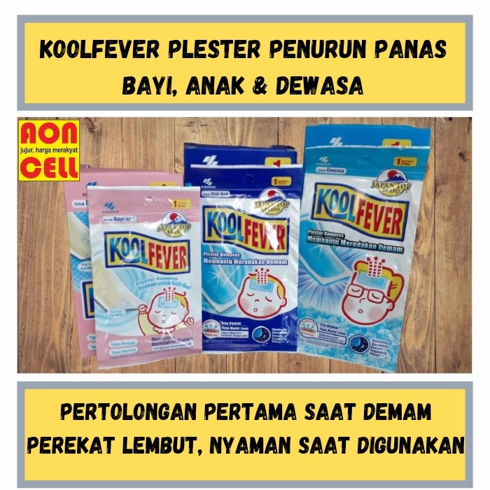 Jual koolfever kool fever kompres demam penurun panas bayi anak dewasa | Shopee Indonesia