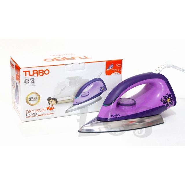 Jual Setrika TURBO iron by Philips PURPLE (00114.00035) | Shopee Indonesia