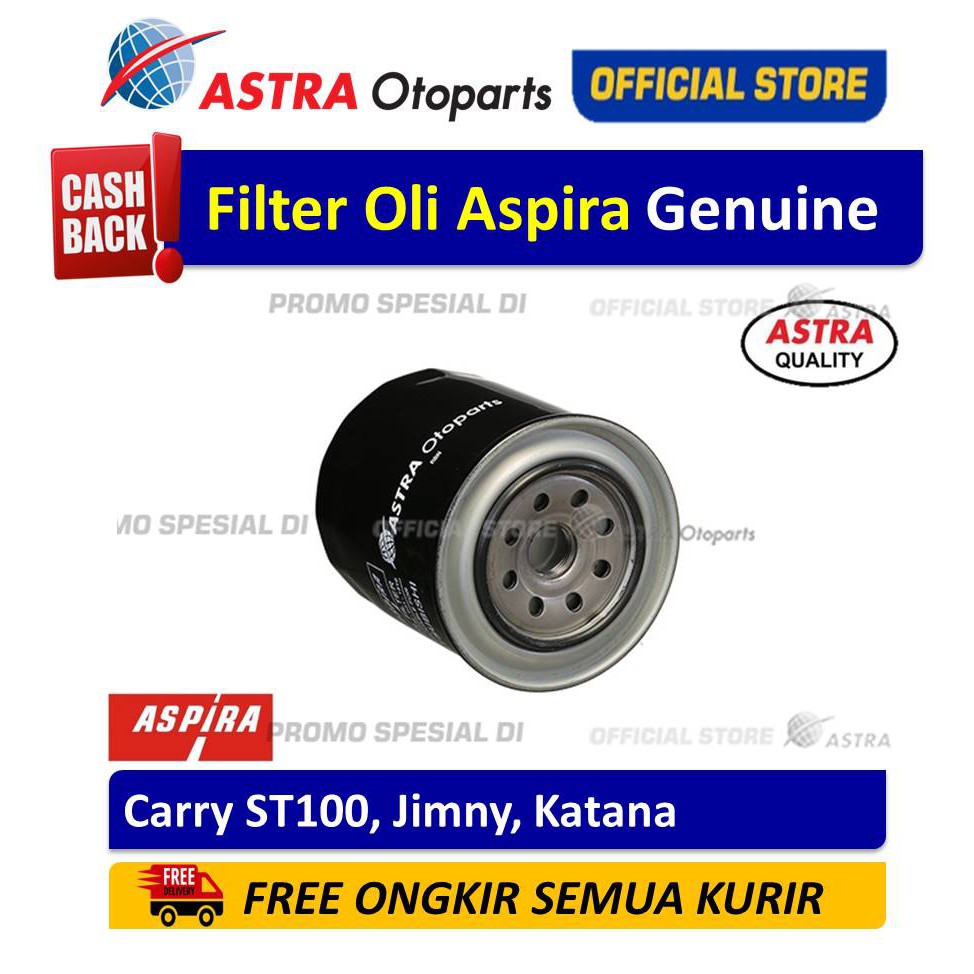 Jual Filter Oli/ Oil Filter Aspira CARRY ST100, JIMNY, KATANA | Shopee ...