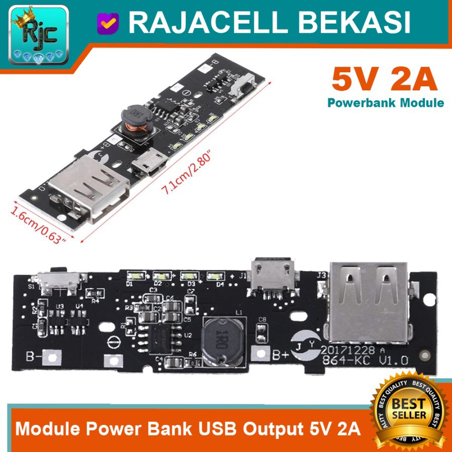 Jual Module Power Bank Powerbank 5V 2A 2.1A Single USB Step Up ...