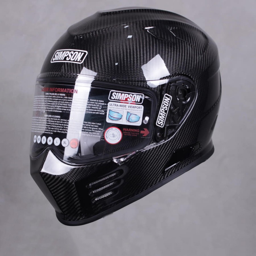 Jual Simpson Venom Carbon Full Face Helmet | Shopee Indonesia