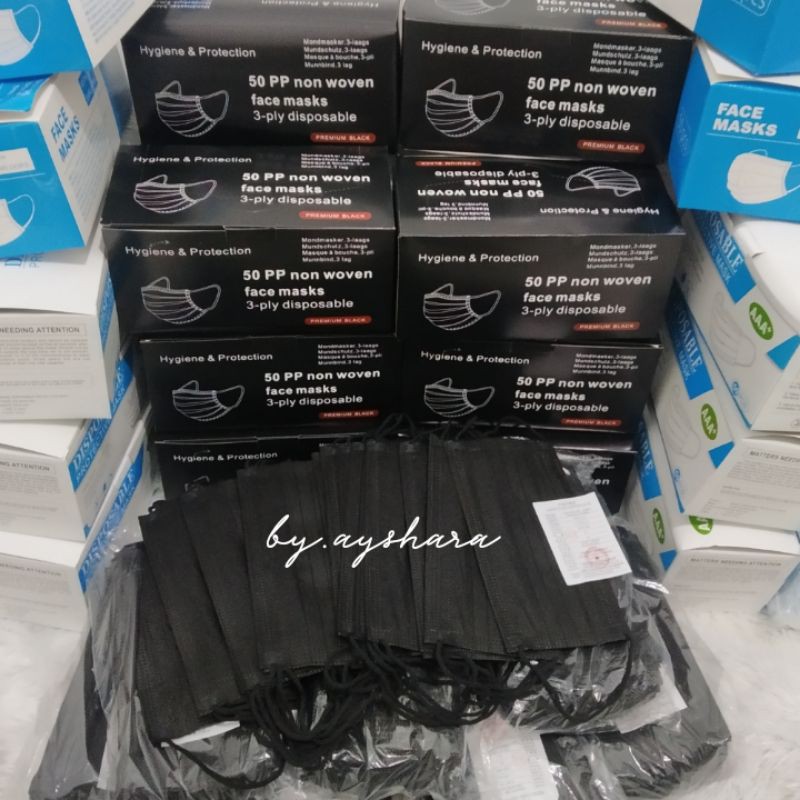 Jual MASKER HITAM 3PLY ISI 50PCS PER BOX,MASKER HITAM KOREA,MASKER ... Jual MASKER HITAM 3PLY ISI 50PCS PER BOX,MASKER HITAM KOREA,MASKER ...