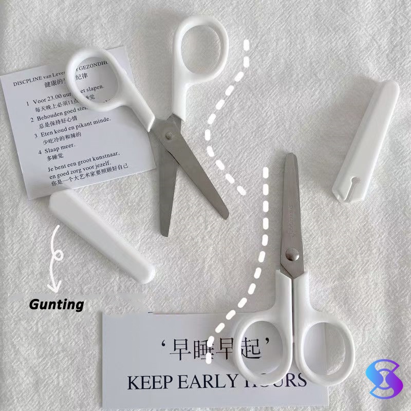 Jual Gunting Putih Aesthetic White Scissors Mini-Suning Mall | Shopee ...