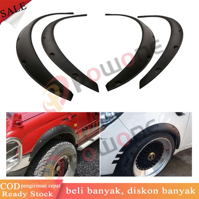 Jual 4 Pcs/set Universal Spatbor Mobil Fender Fender Flare Wheel Arch ...