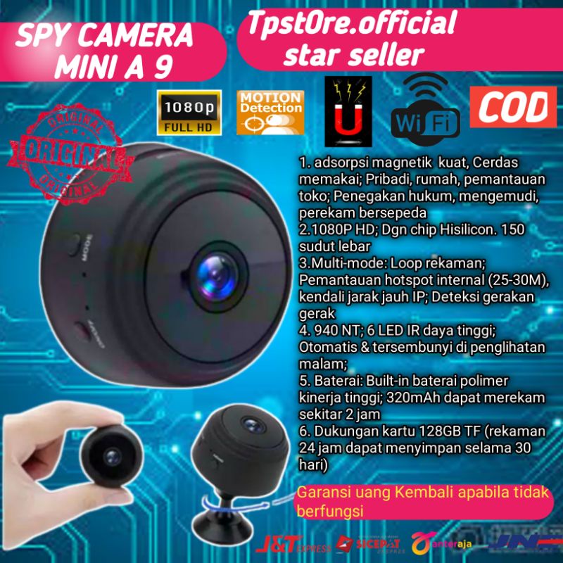 Jual CCTV mini wifi HD 1080 Pantau Dari Jauh,bisa di operasikan dengan ...