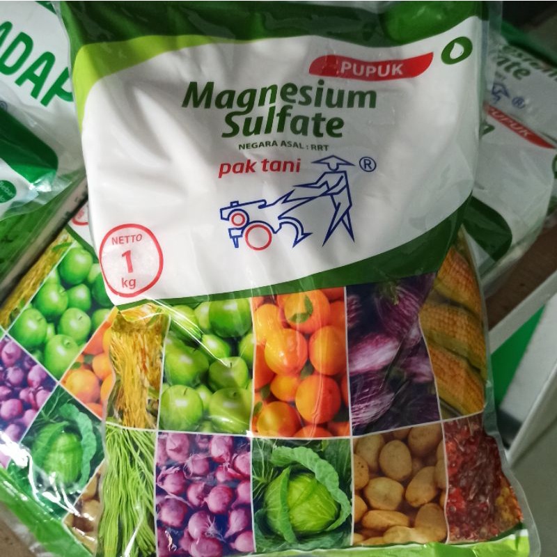 Jual Pupuk Magnesium Sulfate MgSo4 pak tani MagS pak tani 1kg | Shopee Indonesia