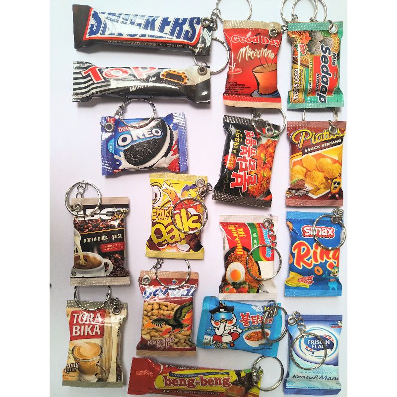 Jual Gantungan Kunci Snack Lucu | Shopee Indonesia
