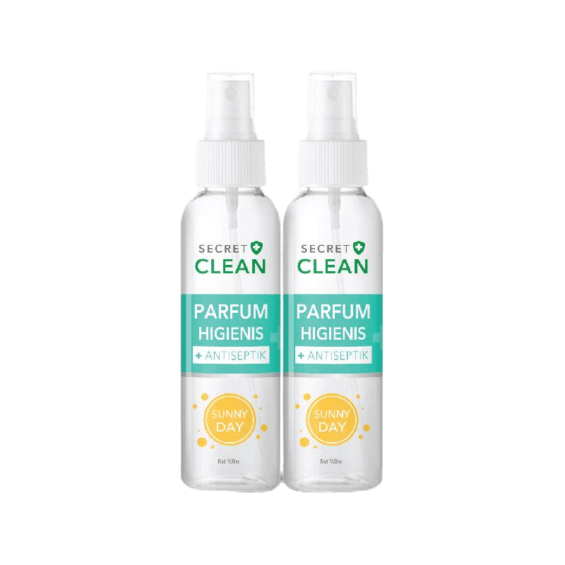 Jual Secret Clean Parfum Higienis + Antiseptik Sunny Day 100ml x 2 pcs ...