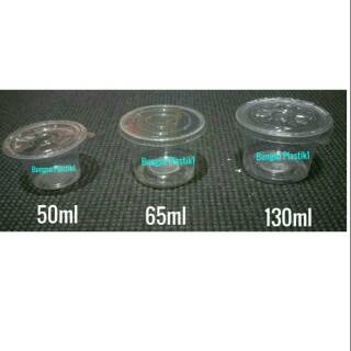 Jual CUP PUDING Gelas Plastik Cup bening kecil agar puding rujak mini ...