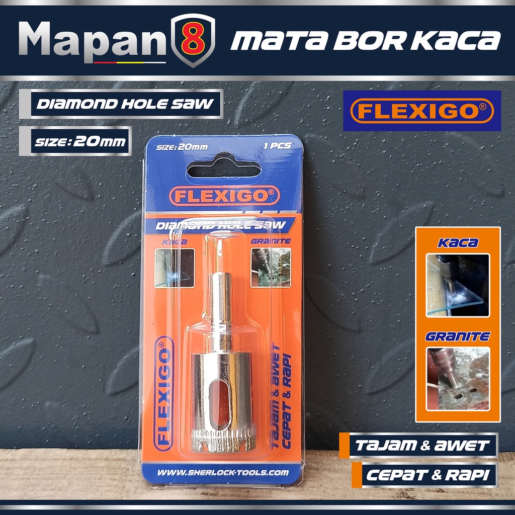Jual Mata Bor Diamond untuk Kaca & Granite 20 mm ( harap baca deskripsi ) | Shopee Indonesia