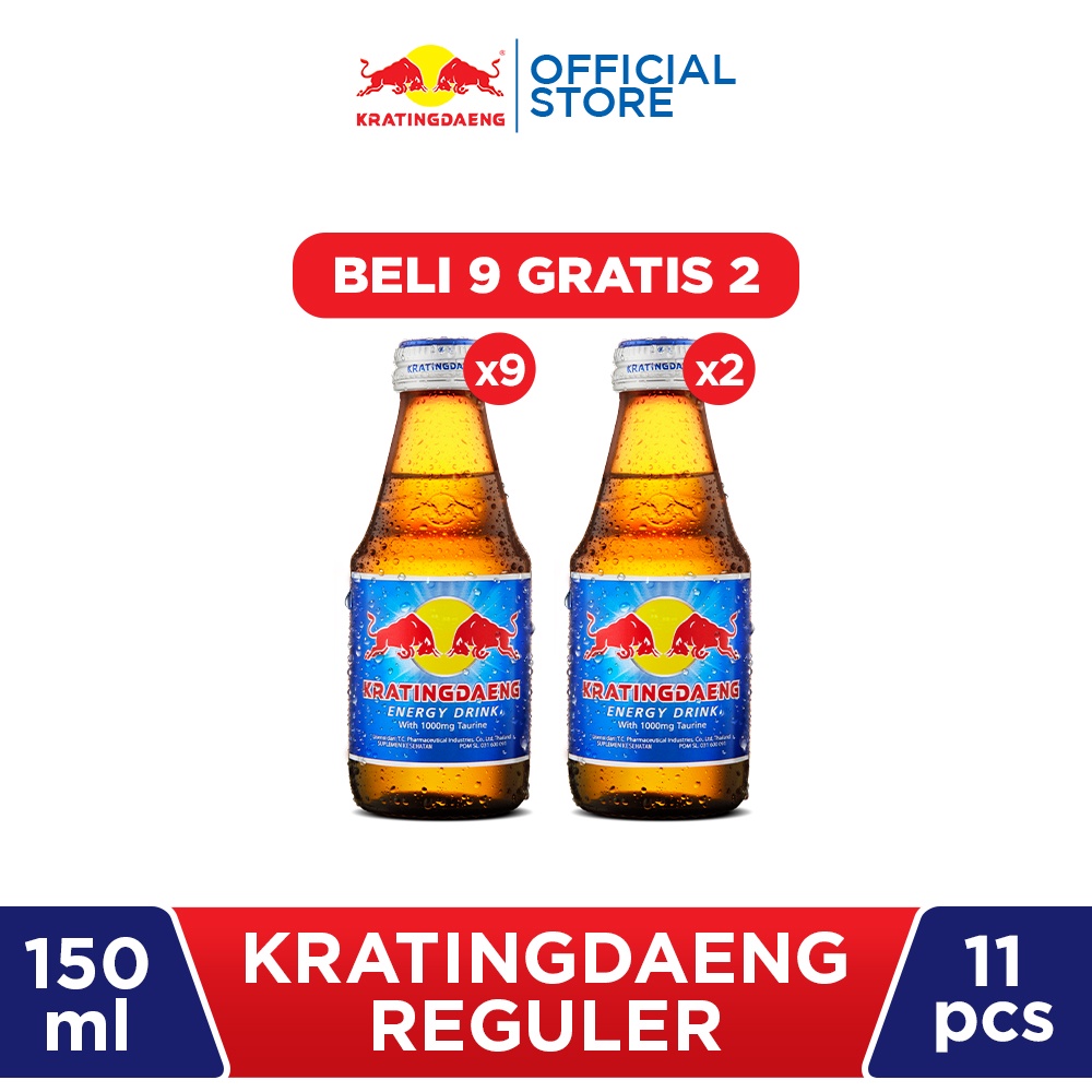 Jual Buy 9 Get 2 Kratingdaeng Regular Minuman Energi 150ml | Shopee ...