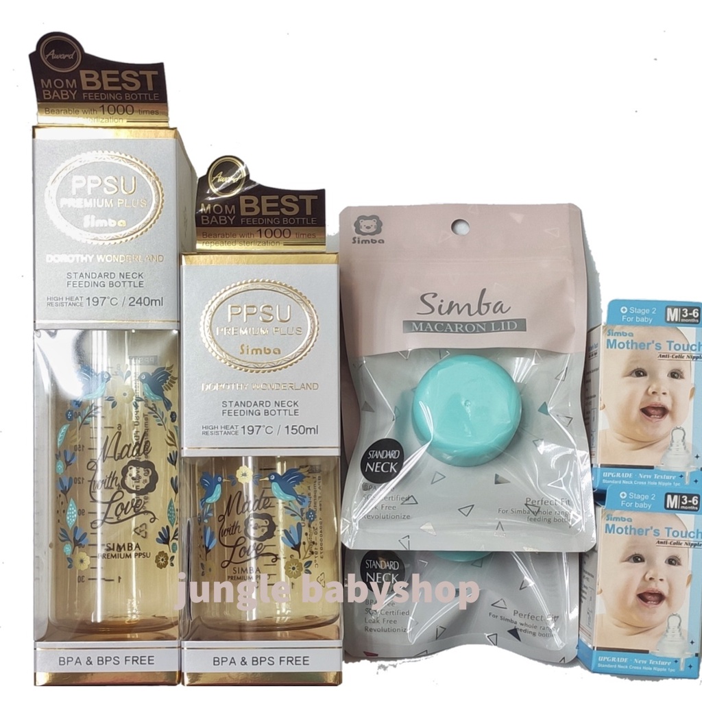 Jual SIMBA Dorothy Set 2 Standard neck PPSU Bottle Paket Botol Standar Neck 240 mL 150 mL ...