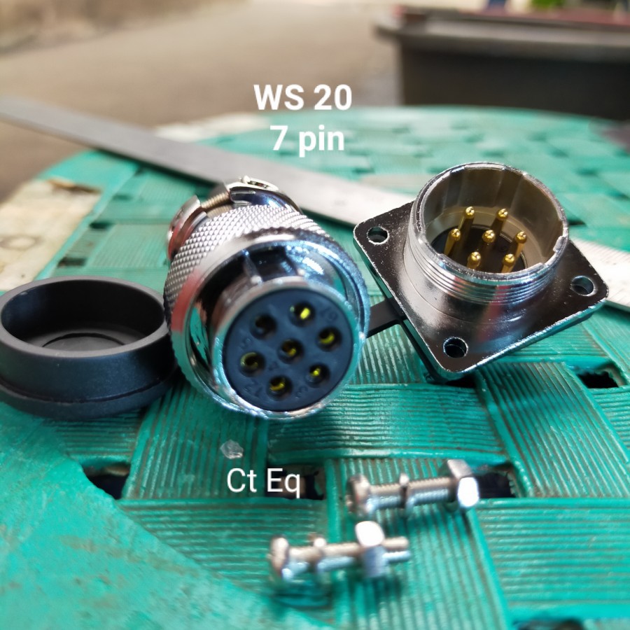 Jual Connector WS20 7 Pin Plug dan Socket Kabel Panel Mount konektor 7 ...