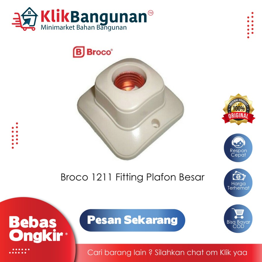 Jual Fitting Plafon Besar BROCO 1211 B | Shopee Indonesia