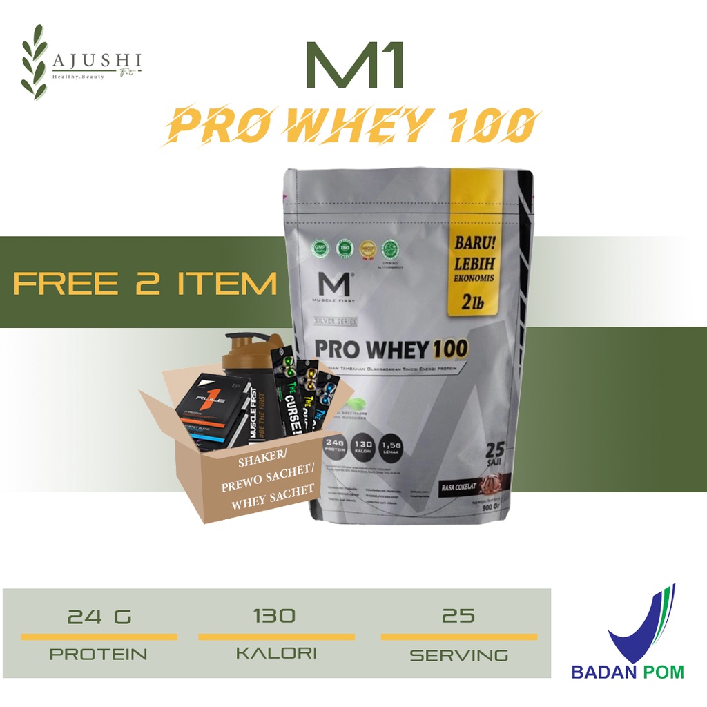 Jual M1 Muscle First Pro Whey 100 2lbs ( Whey Protein Concentrate ...