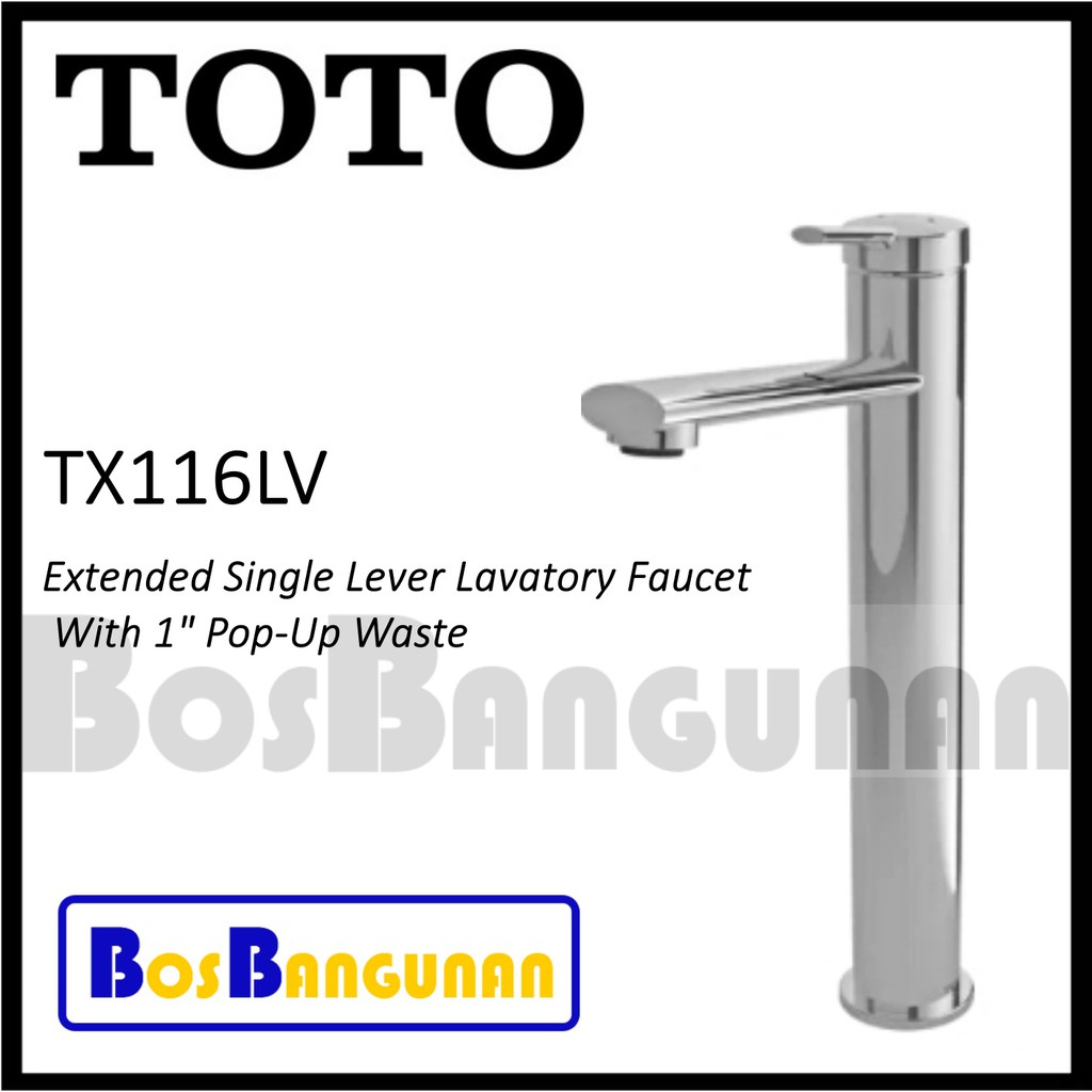 Jual Keran Wastafel TOTO TX116LV / Kran Wastafel Panjang Panas Dingin ...