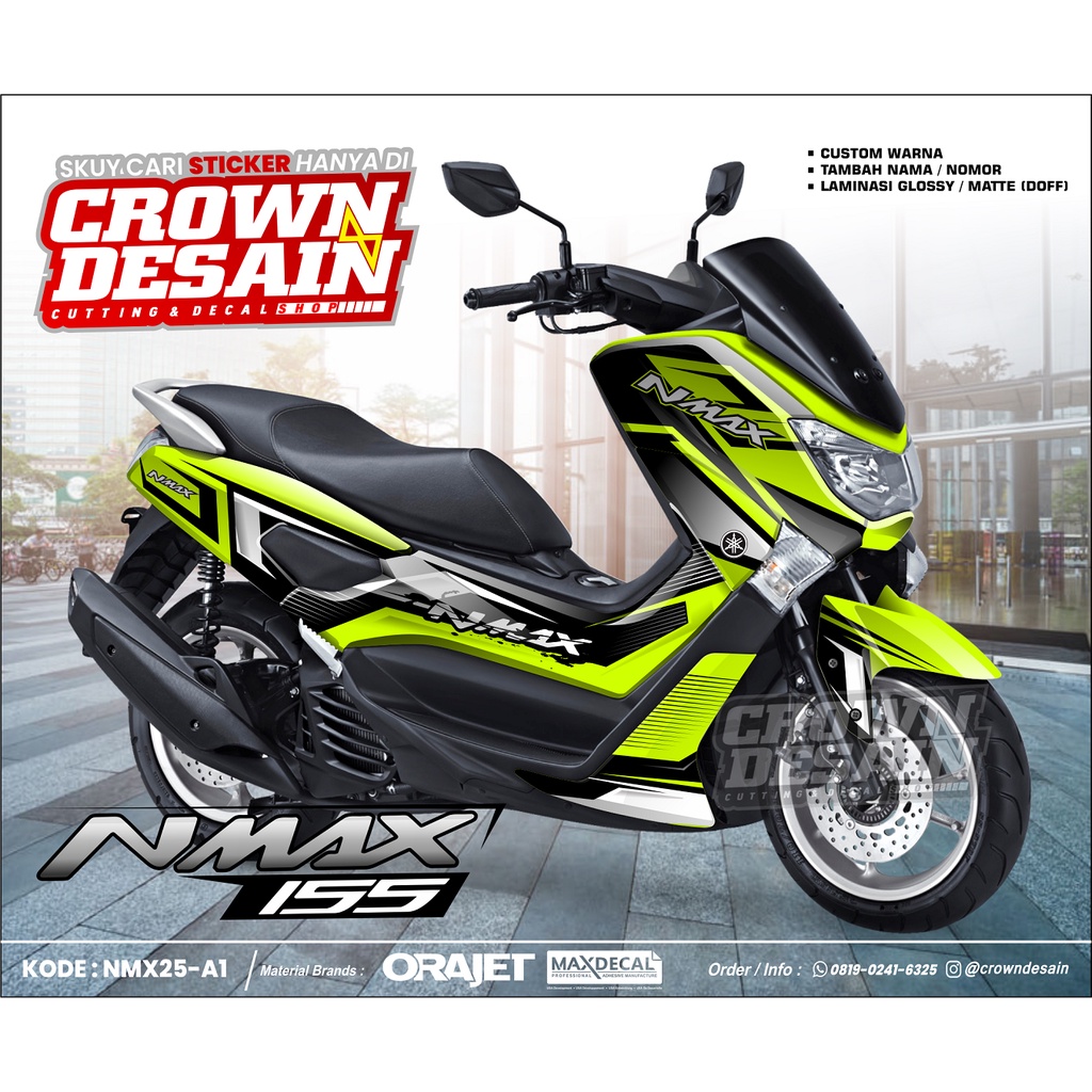 Jual Decal Sticker Yamaha NMAX 155 GRAFIS HIJAU - Decal NMAX Stiker ...