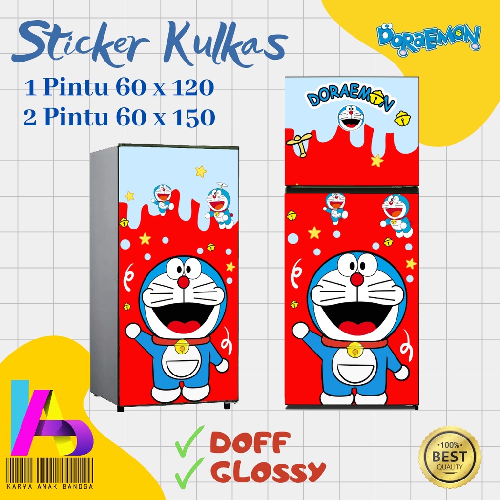 Jual Stiker Kulkas 1 dan 2 Pintu DORAEMON V1 | Shopee Indonesia