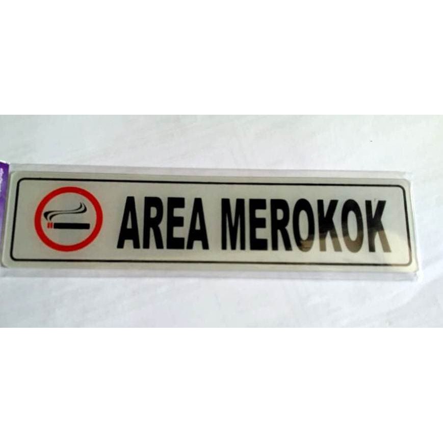 Jual Sign Board Pintu Tembok Ruangan kantor area merokok smoking area ...