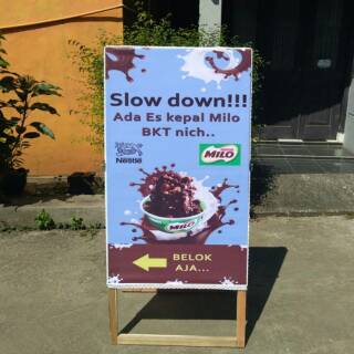 Jual Standing Banner Kayu Papan Promosi Murah Ukuran 130x60 cm Tebal ...
