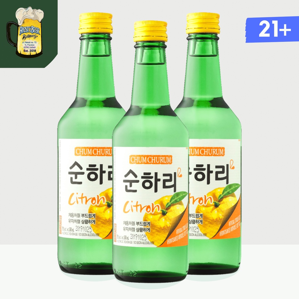 Jual Chum Churum Soju Citron 12% 360 ml - Korea - Citrus - Import ...