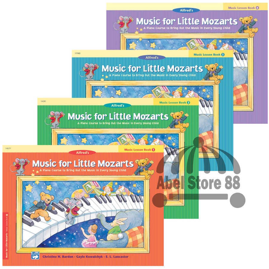 Jual Music for Little Mozart Lesson Book 1/2/3/4 - Buku Belajar Musik ...