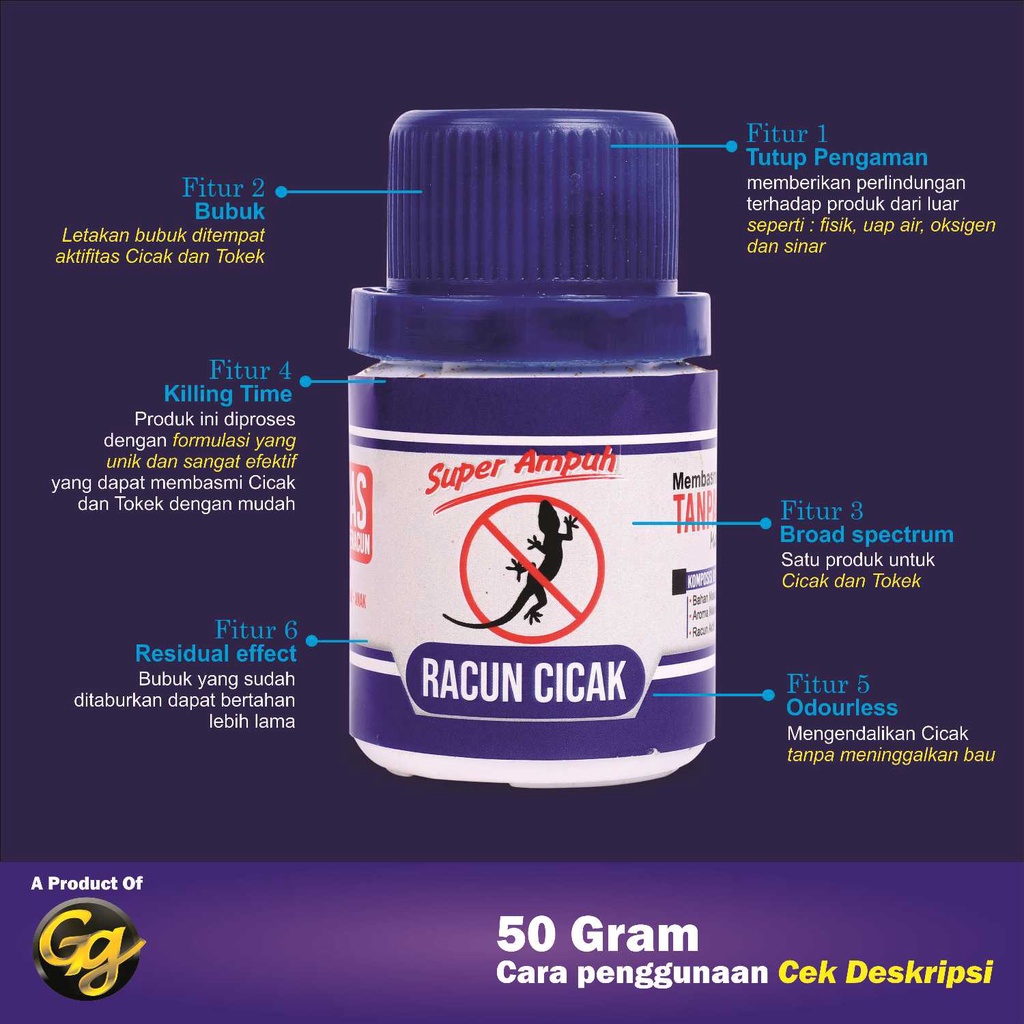 Jual PEMBASMI CICAK-Racun cicak-anti cicak-obat cicak-pembunuh cicak ...