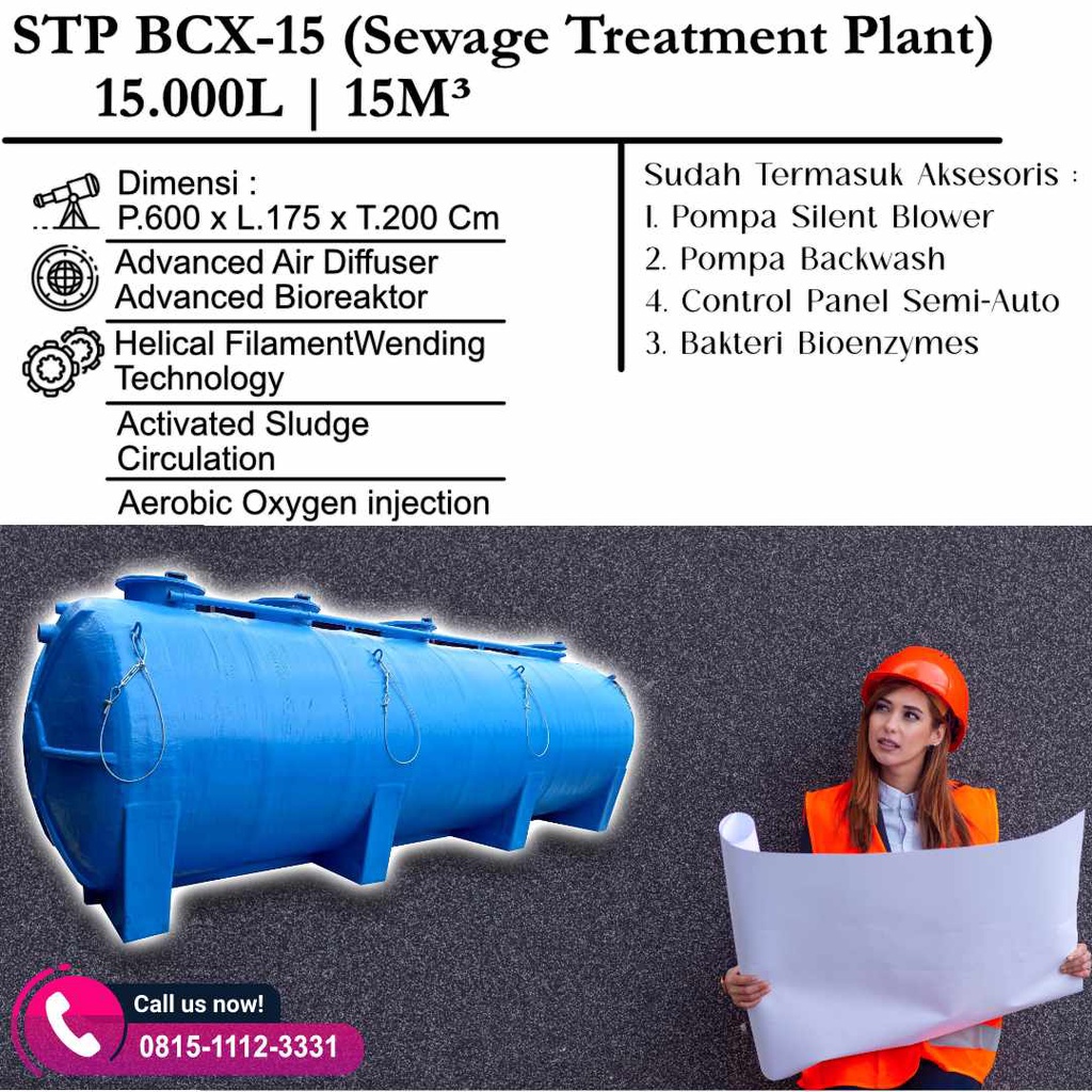 Jual Set Komplit STP BIOTECH Biofilter 15.000 Liter 15 M3 | Shopee ...