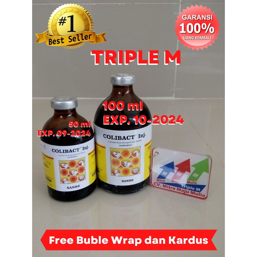 Jual Colibact injeksi 50ml 100 ml Obat Antibiotik Hewan Diare Batuk ... Jual Colibact injeksi 50ml 100 ml Obat Antibiotik Hewan Diare Batuk ...