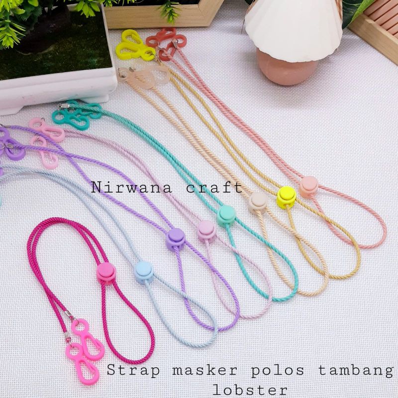 Jual Strap Masker Polos Tambang Lobster | Shopee Indonesia