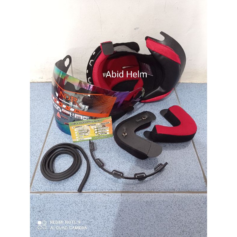 Jual busa helm kyt 2 vision satu set kancing klip BESI dan PLASTIK kaca ...