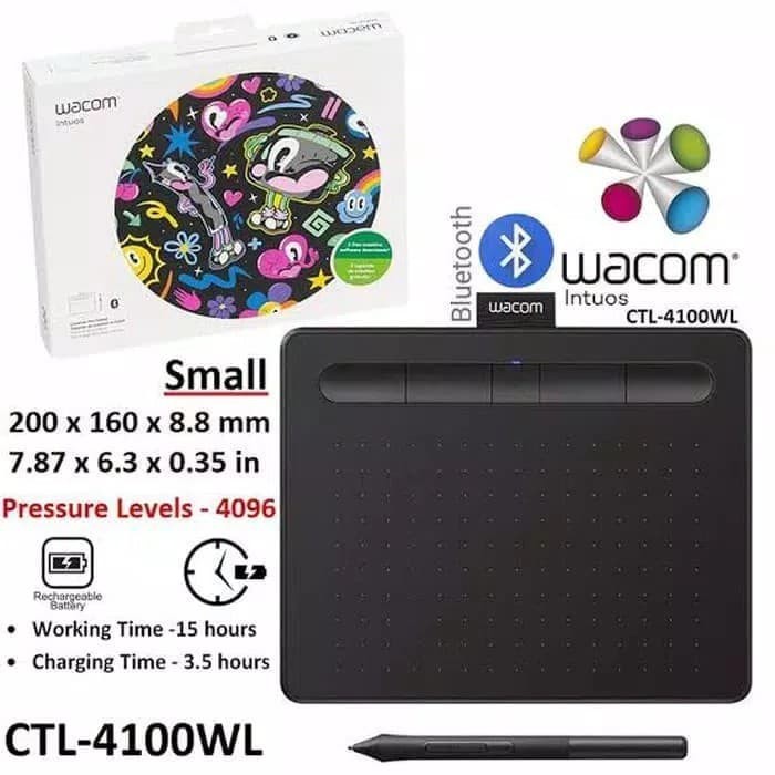 Jual Wacom Intuos CTL 4100 WL CTL4100WL Bluetooth small | Shopee Indonesia