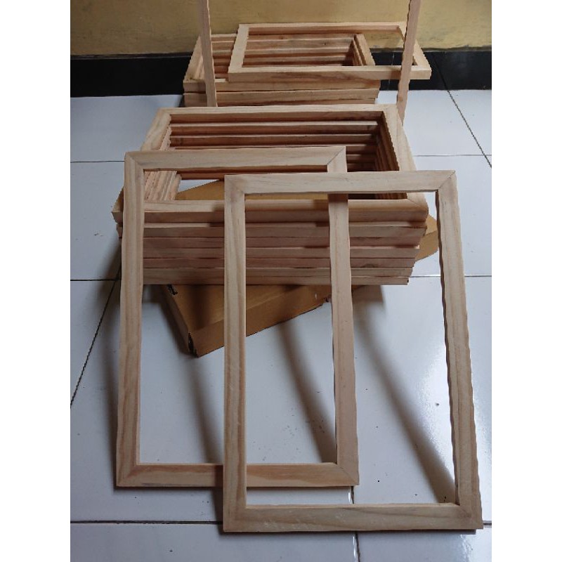 Jual Frame Kayu/Figura Kayu/Bingkai Kayu Pinus/Jati Belanda Indonesia ...