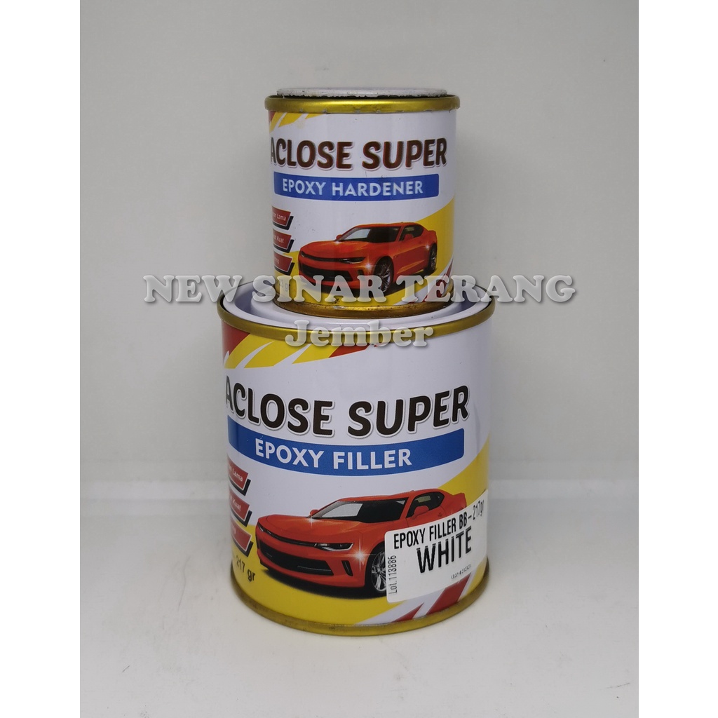 Jual Cat Aclose Super Epoxy Filler White 200ml (utk Wilayah Sumsel ...