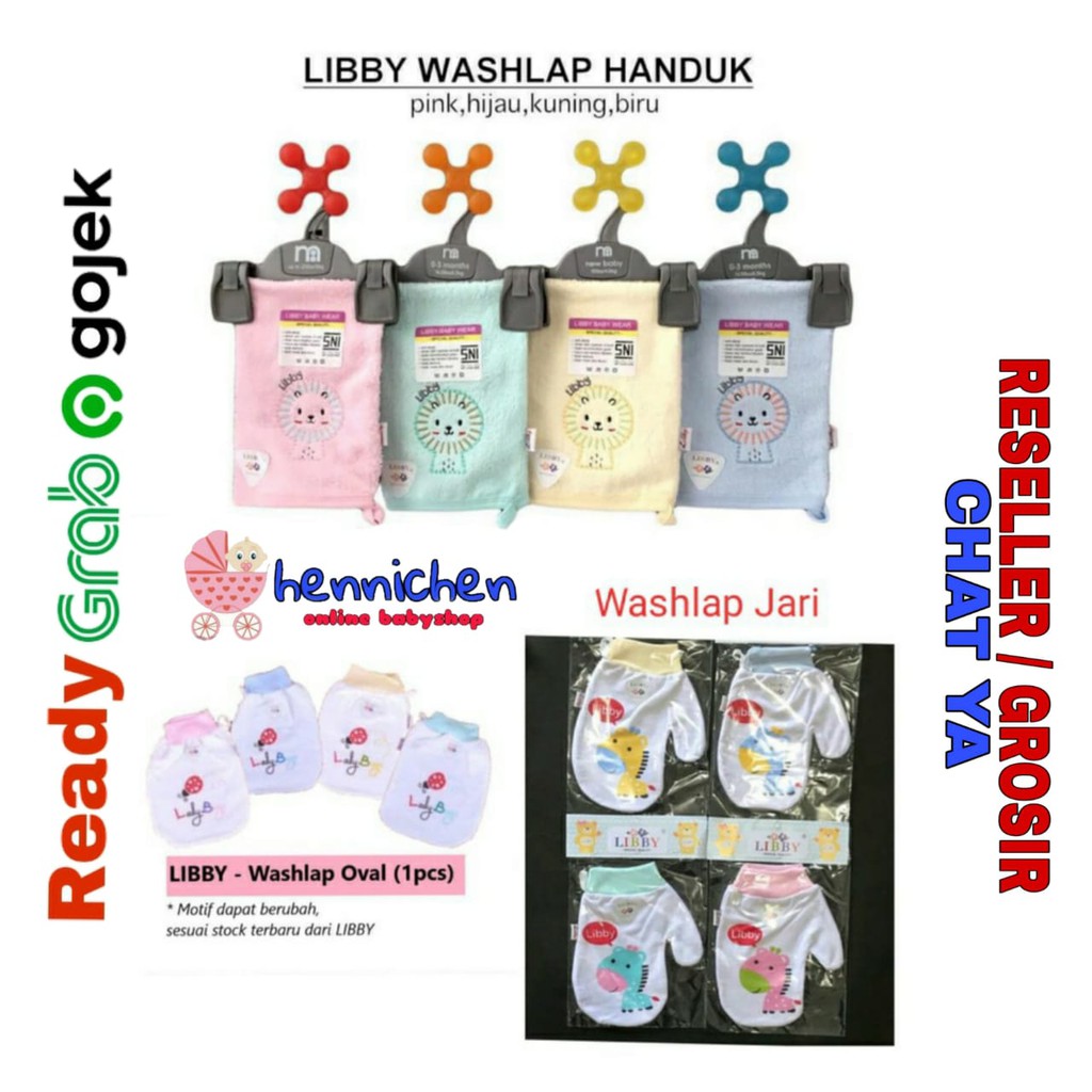 LIBBY Washlap Tangan Cotton Bayi SNI 1 PCS Baby avene waslap anak ...