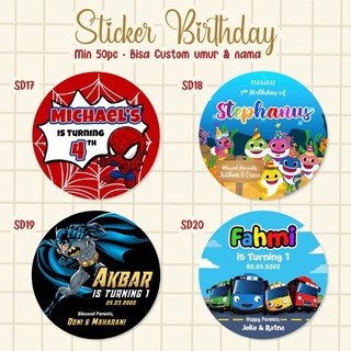 Jual Stiker Bento Ulang Tahun | Sticker Ultah Birthday | Shopee Indonesia