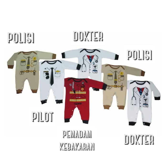 Baju Bayi Jumper Profesi Jumpsuit Sleepsuit Bayi Laki-Laki | Shopee ... Baju Bayi Jumper Profesi Jumpsuit Sleepsuit Bayi Laki-Laki | Shopee ...