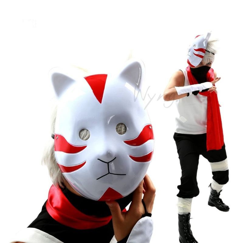 Jual Topeng Anbu Serial Naruto Kucing Karakter Anime Cat Mask Indonesia ...