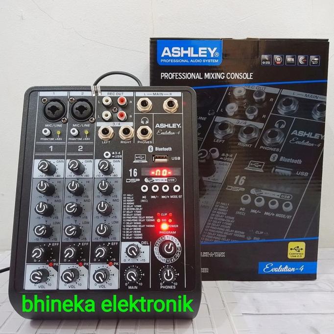 Jual mixer ashley Evolution 4 evolution4 original mixer 4 channel bluetooth | Shopee Indonesia
