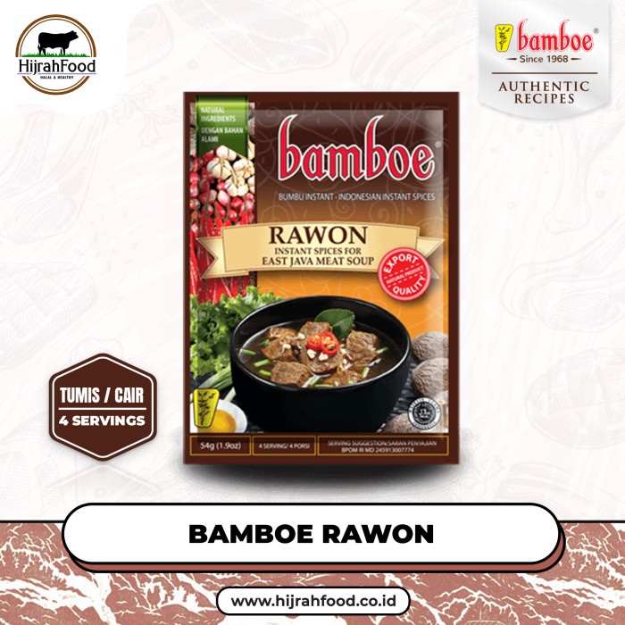 Jual Bamboe Bumbu Rawon | East Java Rawon Meat Soup Spice Mix (54 g ...
