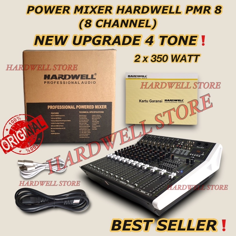 Jual Power Mixer 8 Channel Hardwell PMR 8 Original | Shopee Indonesia