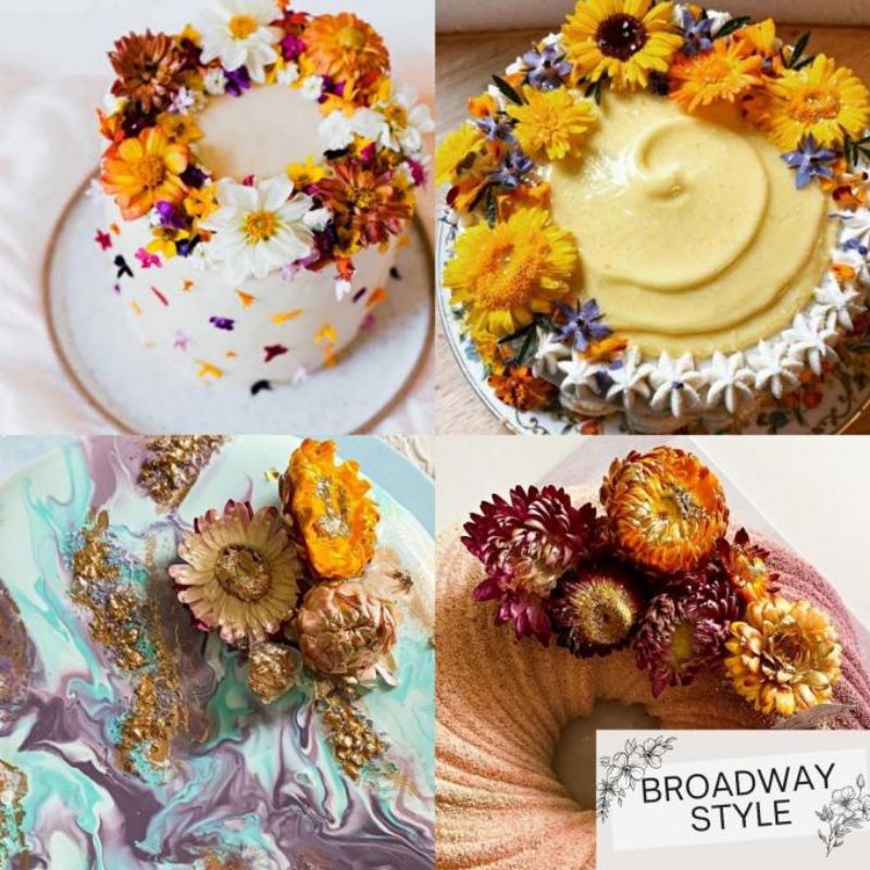 Jual Dried Flowers Cake Topper Hiasan Kue Bunga Kering Flower Food ...